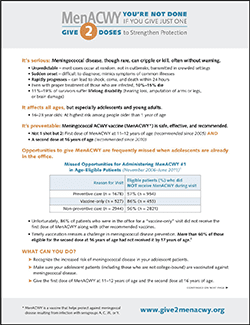 MenACWY — Give 2 Doses – A National Campaign To Improve Protection From ...